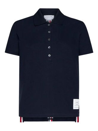 Thom Browne polo rayé - Bleu