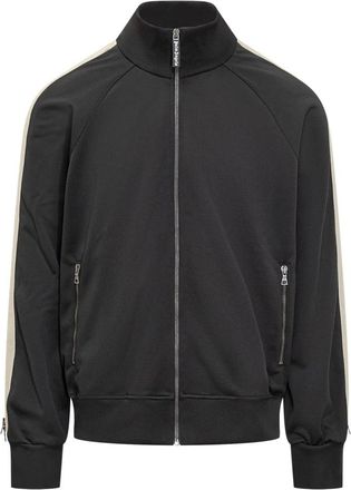Palm Angels Homme, Sweatshirts et sweats &agrave; capuche, Noir, Taille: M Track Jacket