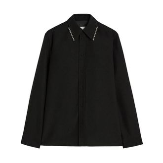Jil Sander Wool Blend Shirt - - Shirts - Herren - Schwarzk - L