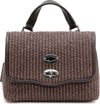 Zanellato Femme, Sacs, Brun, Taille: ONE Size Small Postina Vimini Handbag