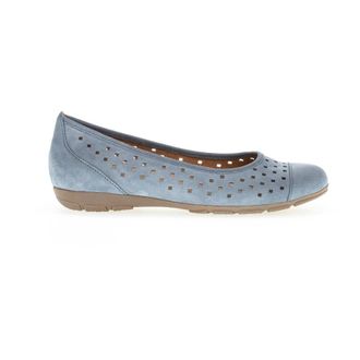 Gabor Himmelblaue Slip-On Sommer Ballerina - - Shoes - Damen - Blau - 37 EU