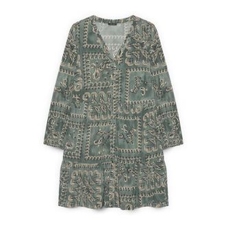 Fiorella Rubino Smile Kleid mit Paisley-Print - - Dresses - Damen - Gr&uuml;n - L