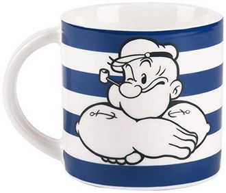 Excelsa Popeye Kaffeebecher, Porzellan, Blau