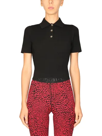 Michael Michael Kors Logo-Button Polo Shirt - Black