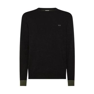 Sun 68 Homme, Pulls, Noir, Taille: S Pull ras du cou