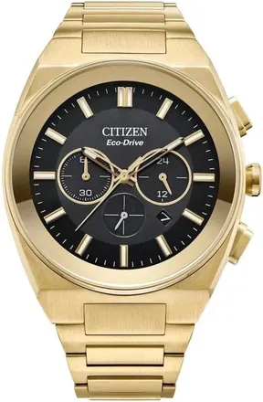 Citizen Citizen, Homme, Accessoires, Jaune, Taille: ONE Size Montre Bracelet en Acier Inoxydable