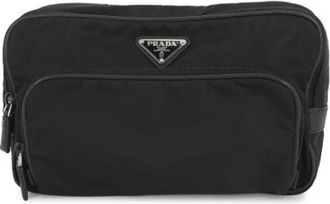 Prada unisex, Pre-owned, Noir, Taille: ONE Size Pochette Vintage en Nylon Pre-owned