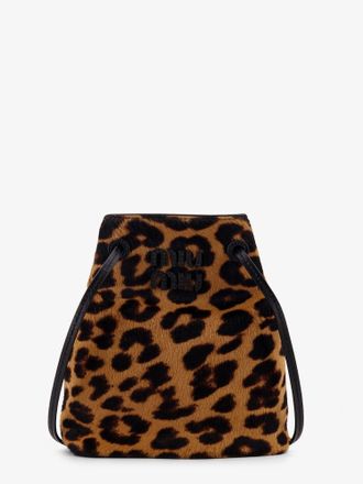 Miu Miu Animal print leather crossbody bag - MIU MIU - gender_Woman