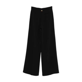 Twinset Schwarze Hose f&uuml;r Frauen - - Trousers - Damen - Schwarzk - XL