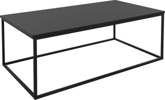 ML Design ML-Design Couchtisch 110x39,5x59 cm Schwarz in rechteckiger Form, Metallgestell, Industrie-Design, Tisch für Eingangsbereich, Beistelltisch Wohnzimmer