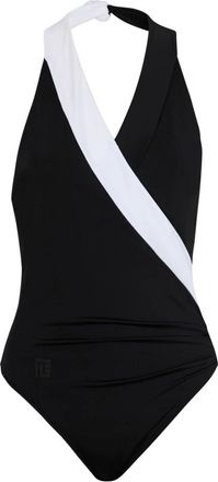 Balmain Femme, Maillots de bain, Noir, Taille: 36 FR Maillot de bain une pi&egrave;ce bicolore