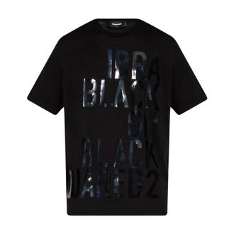 Dsquared2 Logo T-Shirt Upgrade Ss22 - - Tops - Herren - Schwarzk - M