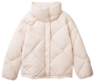Benetton Kurze Daunenjacke f&uuml;r Damen, Rosa, S