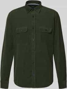 Olymp Level 5 Regular Fit Cordhemd mit Kentkragen