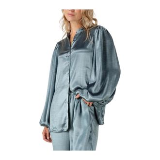 Notre-V Damen, Blusen & Hemden, Blau, MGr&ouml;&szlig;e