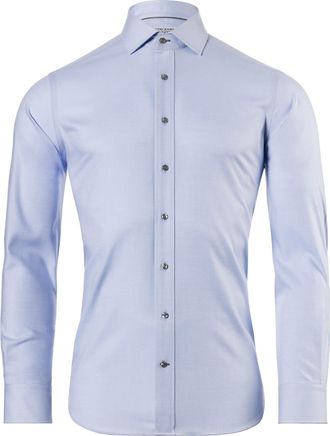 Vincenzo Boretti Hemd, Slim-fit/tailliert, Soft Twill - b&uuml;gelfrei eisblau 37-38