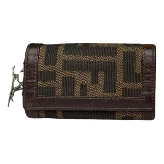 Fendi Pre-owned Canvas Schl&uuml;sselhalter - - Pre-owned - Damen - Braun - ONE SIZE