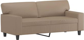 vidaXL 2-Sitzer-Sofa Cappuccino-Braun 140 cm Kunstleder Vidaxl
