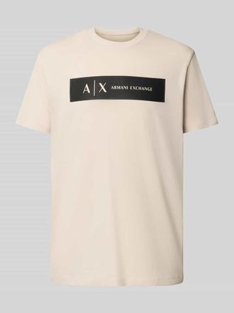 A|X Armani Exchange Regular Fit T-Shirt aus reiner Baumwolle mit Logo-Print