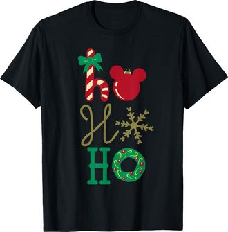 Disney Mickey Icon Ho Ho Ho Holiday T-Shirt T-Shirt