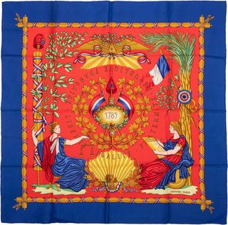 Herm&egrave;s T&uuml;cher & Schals - Scarf - Gr. unisize - in Blau - f&uuml;r Damen