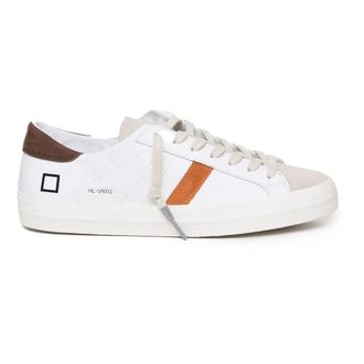 D.A.T.E. D.a.t.e., Homme, Chaussures, Blanc, Taille: 46 EU Baskets en cuir blanc avec semelle &agrave; bande