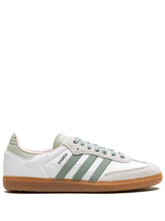 adidas Samba Silver Green Sneakers - Wei&szlig;