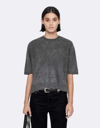 AllSaints Ada T-Shirt in Anthrazitgrau