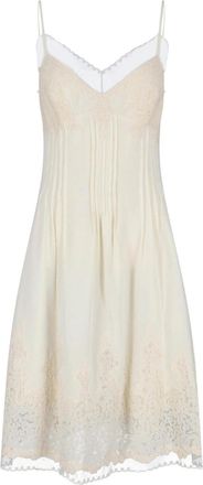 Ermanno Scervino Robe Au Genou - Blanc