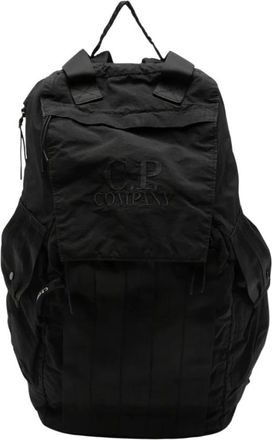 C.P. Company C.p. Company, Homme, Sacs, Noir, Taille: ONE Size Plain Paper Touch Mixed Backpack