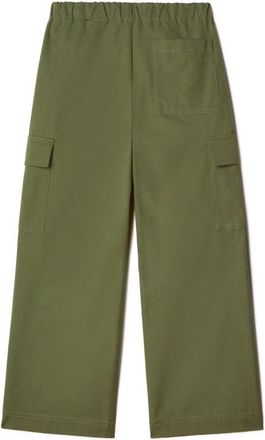 Off-white Cotton Cargo Trousers - Black