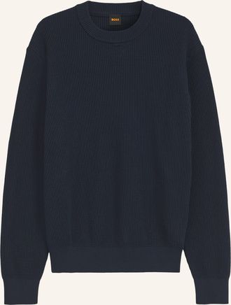 HUGO BOSS Pullover Akipano Regular Fit blau