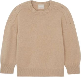 Kujten Kujten, Femme, Pulls, Beige, Taille: 38 FR Tricot à col rond