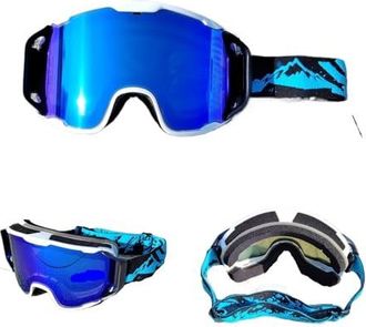 Generic Lunettes de ski anti-bu&eacute;e pour adultes, lunettes de snowboard double couche pour hommes et femmes, Blue2, Taille unique