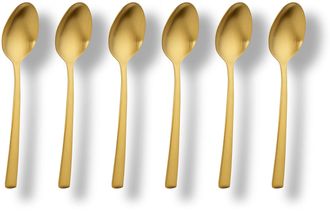 Echtwerk EW-KS-1420 Mokkal&ouml;ffel, 6-teiliges L&ouml;ffel Set, f&uuml;r Kaffee und Tee, mit Matter Oberfl&auml;che, aus hochwertigem Edelstahl 18/10, modern und langlebig, Avel