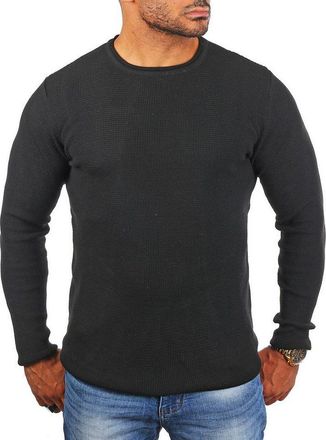 Carisma Strickpullover Herren leichter Feinstrick einfarbig körperbetont dehbar flexibel 7786