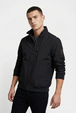 Jack & Jones Plus Size Softshelljacke JJEPARKER SOFTSHELL COLLAR BOMBER SN PLS mit Stehkragen