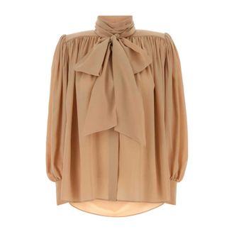 Chlo&eacute; Crepe Blouse - - Blouses & Shirts - Damen - Rosa - S