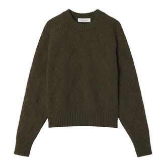 Lanvin Pull en laine torsad&eacute;e - Homme - Pulls - Vert - Taille: M