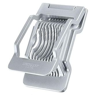 Westmark Coupe-OEuf à Tranches Rondes et Ovales, Fils de Coupe en Acier inoxydable à tension individuelle, Aluminium/Acier inoxydable, Justus, Gris, 10402260