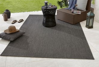 Hanse Home NORTHRUGS In- und Outdoor Teppich Match 200x290cm - Wetterfest Modern Plain Allover Unifarben Design Läufer für Balkon Terrasse Garten Wintergarten Wo