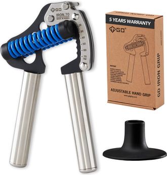 Gerard Darel Iron Grip 70(S) Verstellbarer Handmuskeltrainer, 20-70 kg Griffkrafttrainer, Unterarm-/Handtrainer für Griffkraft