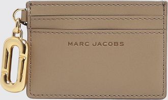 Marc Jacobs Flaches Kartenetui aus Leder mit Double-J-Logo