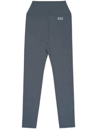 Sporty & Rich legging &agrave; logo imprim&eacute; - Gris