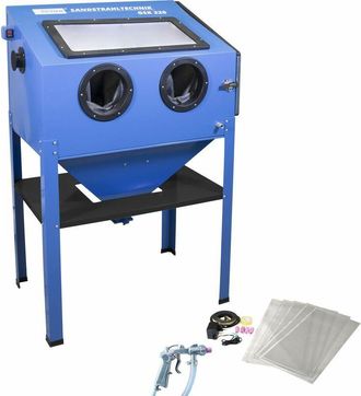 Gude G&uuml;de - Sandstrahlkabine Sand-Strahl-Kabine gsk 220 ltr Sandstrahlger&auml;t