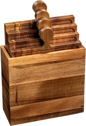 Generic Servierschale | Mit Griffen Puzzle Pr&auml;sentation Servierzubeh&ouml;r - Charcuterie Servierplatte mit Griffen,f&uuml;r Fleisch K&auml;se Snacks Kuchen Dessert Party un