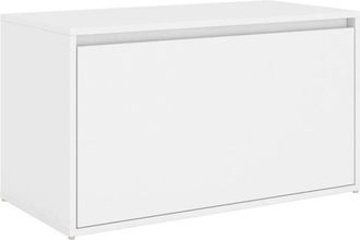 vidaXL vidaXL Flurbank 80x40x45 cm Wei&szlig; Holzwerkstoff