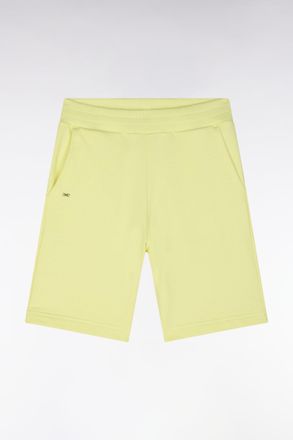 Eden Park Short En Molleton Coton Jaune Coupe Droite