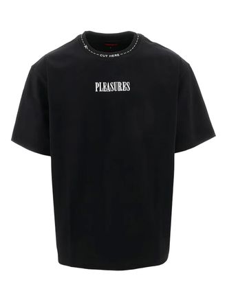 Pleasures Cut Here T-Shirt - Schwarz