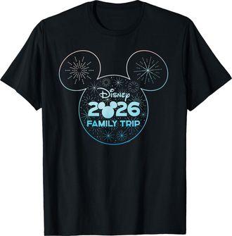 Disney Mickey Mouse Icon Fireworks Vacation Family Trip 2024 T-Shirt